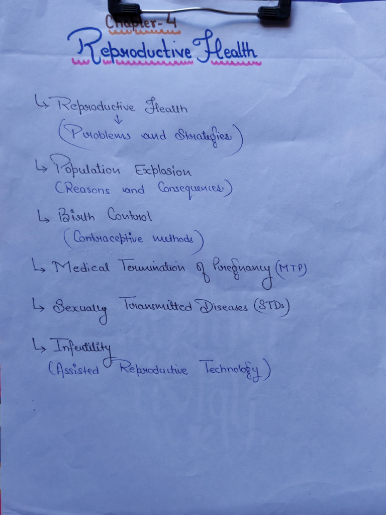 12th C-4 Reproductive Health | PDF