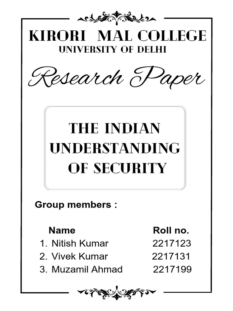 Security Research Paper | PDF | Military Doctrine | Nuclear Warfare