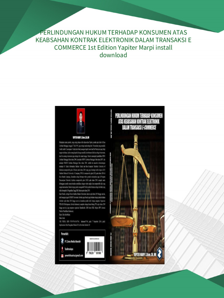 PERLINDUNGAN HUKUM TERHADAP KONSUMEN ATAS KEABSAHAN KONTRAK ELEKTRONIK DALAM TRANSAKSI E ...