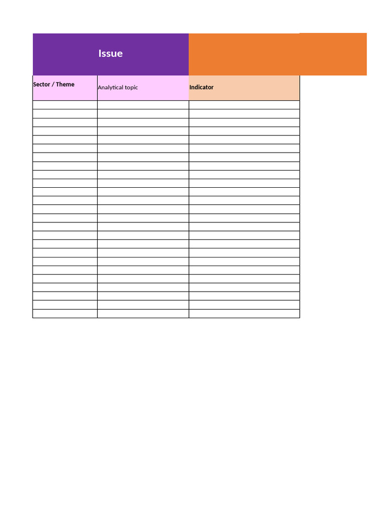 Data Analysis Plan - Template | PDF