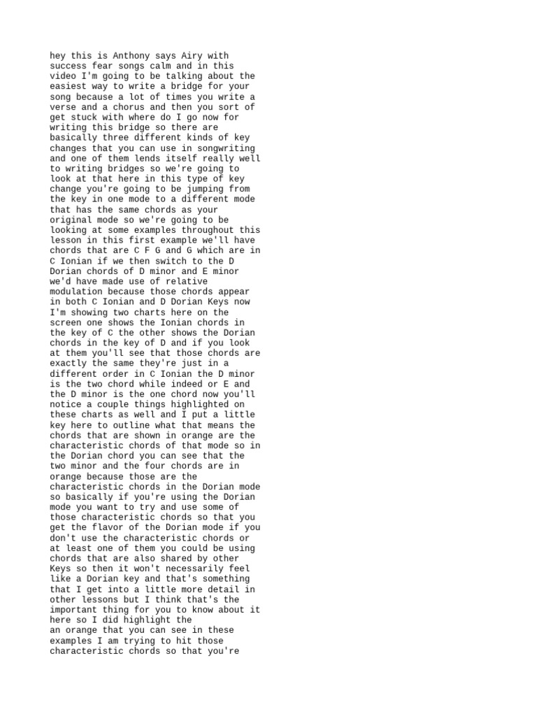 (English (Auto-Generated) ) The Easiest Way To Write A Bridge For Your ...