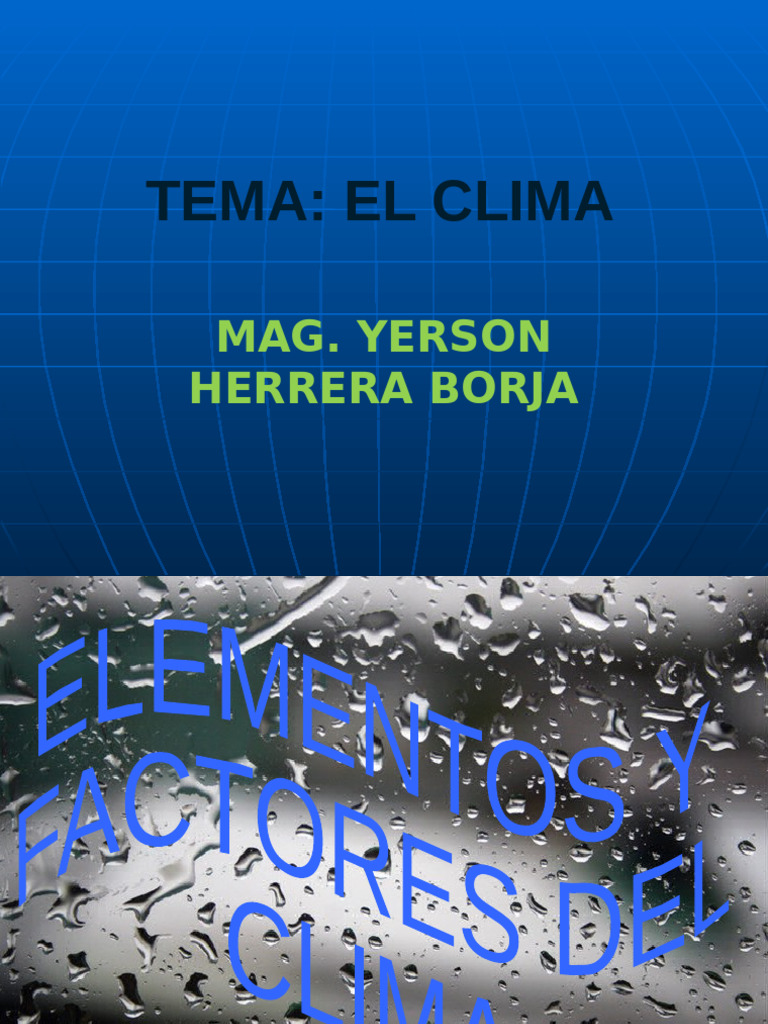 Clima | PDF | Clima | Herida
