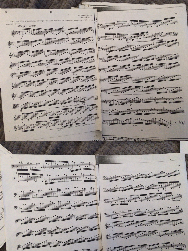 Battanshoon 28 Etude For Cello Solo | PDF