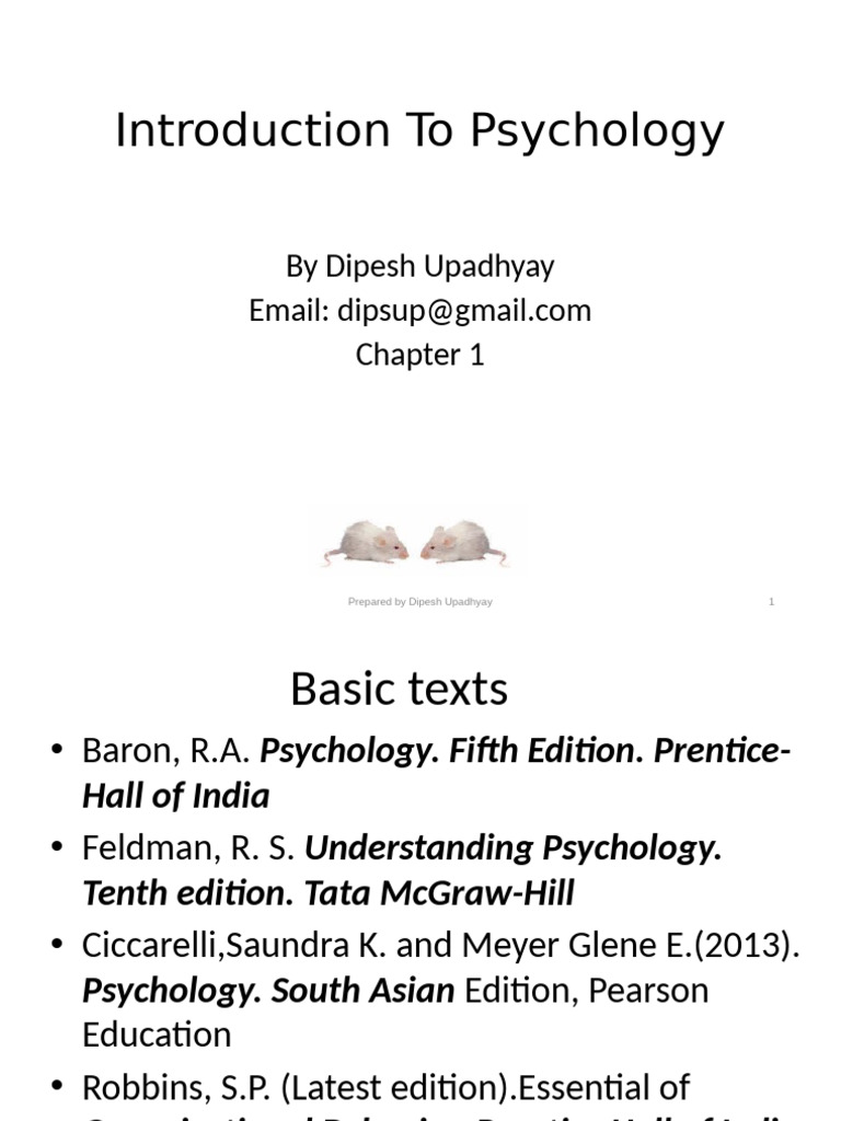 Chapter 1 Intro Psychology | PDF | Psychology | Sigmund Freud