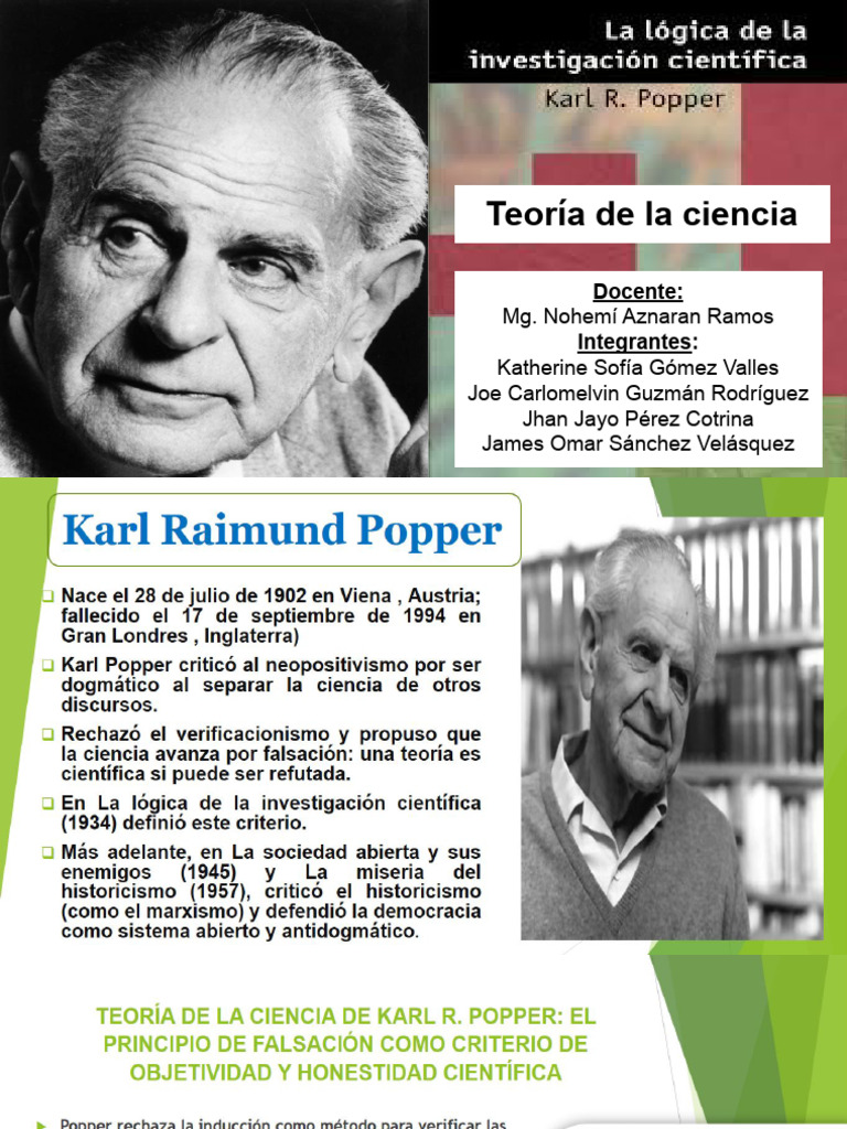 Grupo 03_ Teoría de La Ciencia de Karl R. Popper-1 | PDF