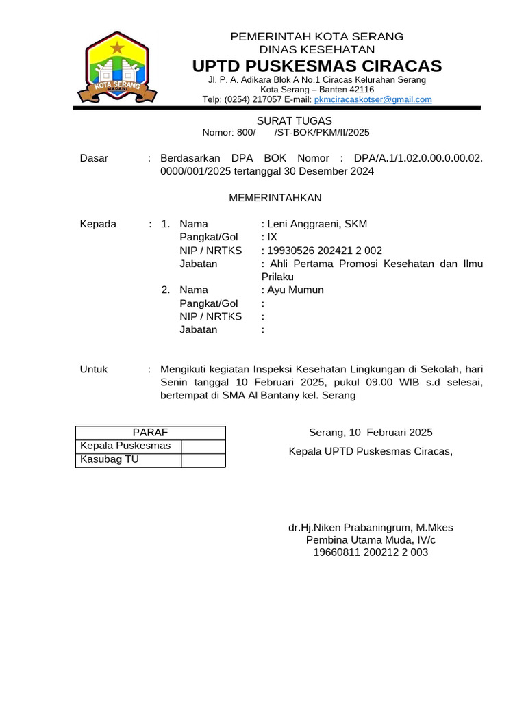 Format SPJ Is Sekolah Leni | PDF