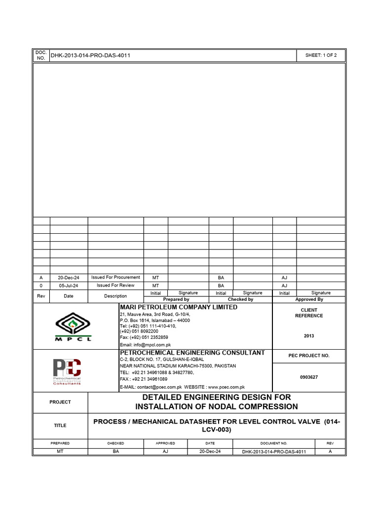 014-LCV-003 - Location 1, 2, 6, 7, 8, 9 (2 MMSCFD) | PDF | Valve | Pressure