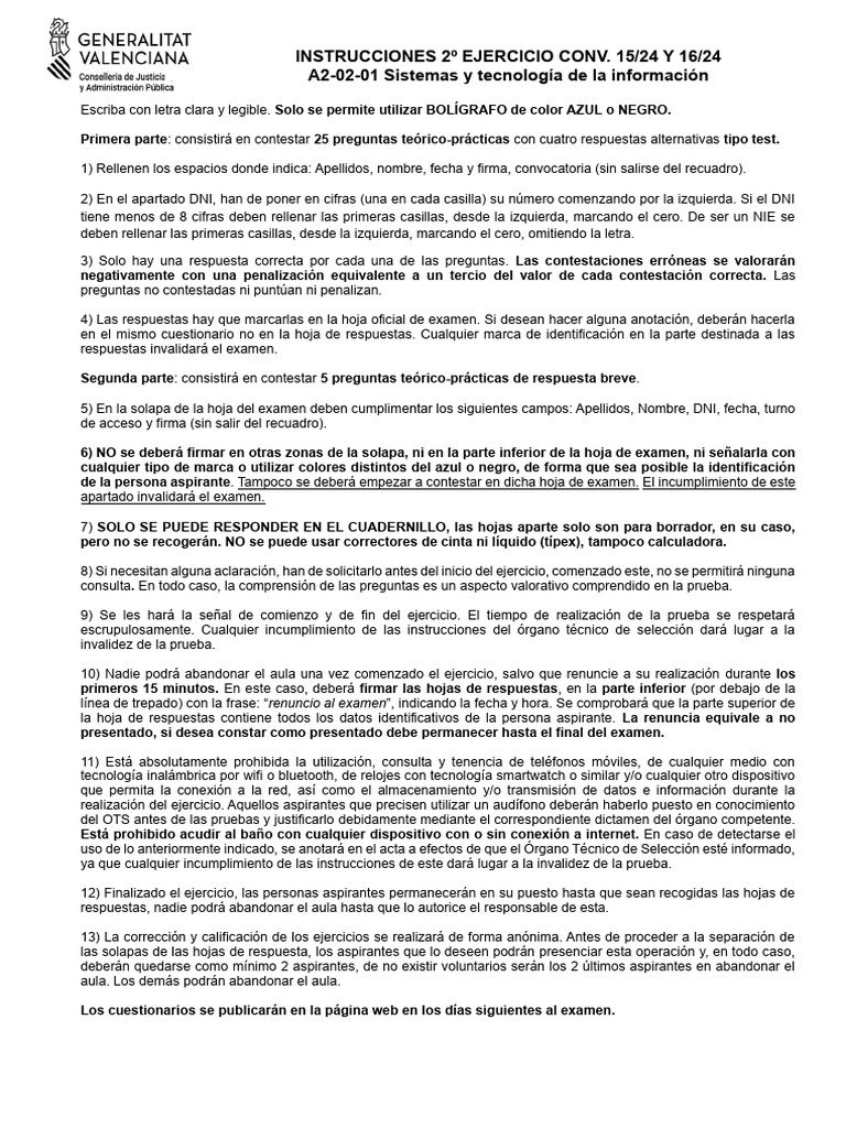 107494-Instrucciones 2º Examen Conv. 15 y 16-24 Ok-1 | PDF | Ciencias de la Computación ...