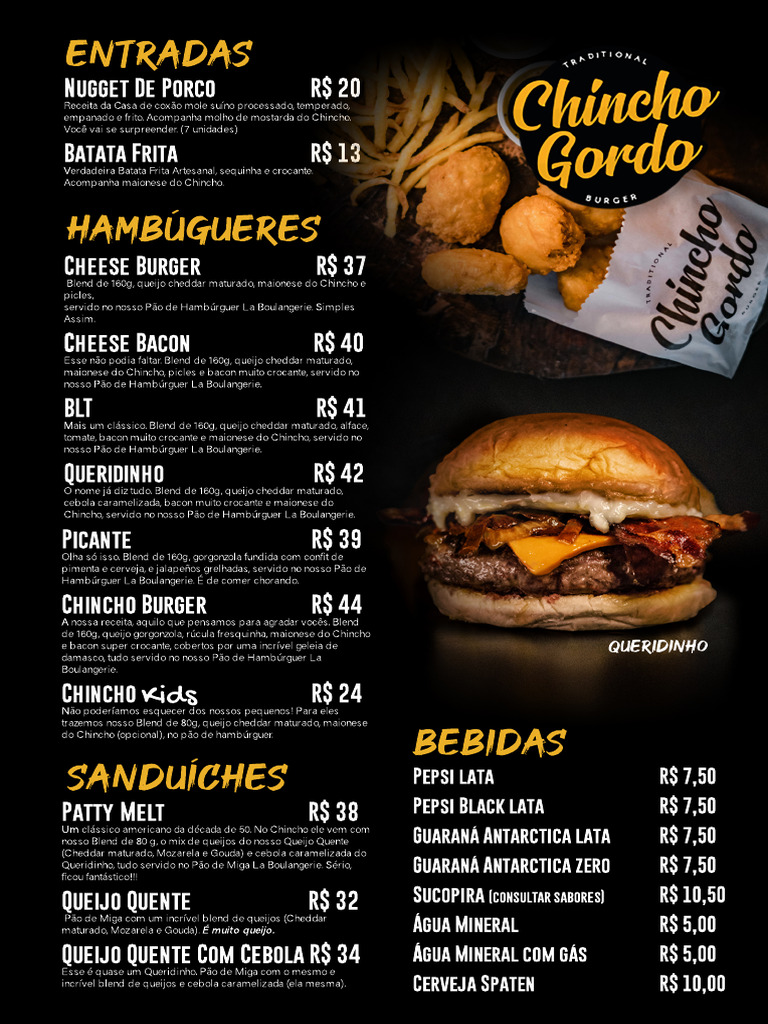 Cardapio Chincho Gordo 2023 20x30 | PDF