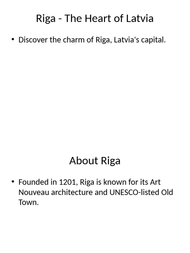 Riga Presentation | PDF
