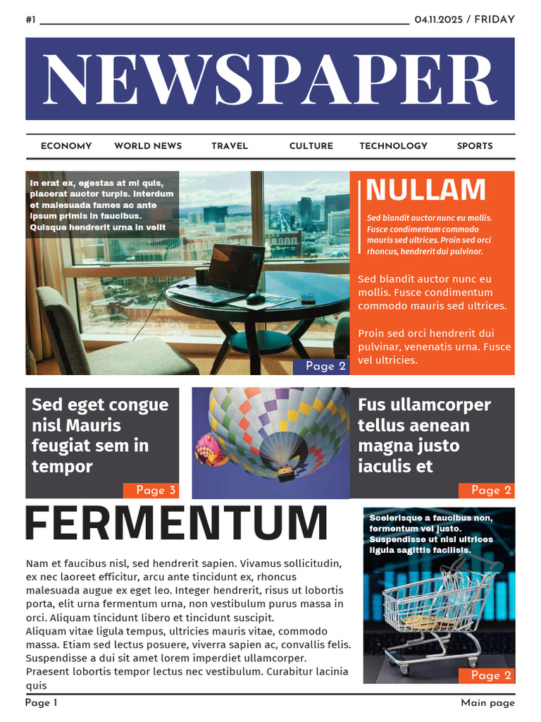 Template Newspaper | PDF