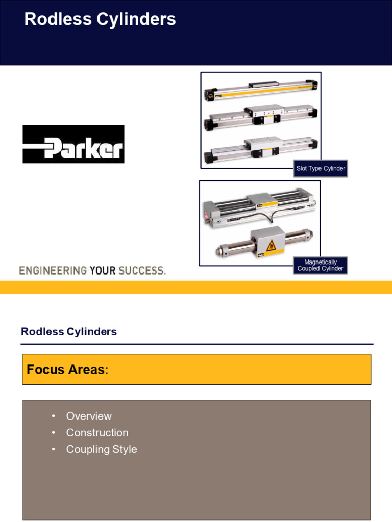 Training Presentation - Basics of Rodless Cylinders | PDF | Piston ...