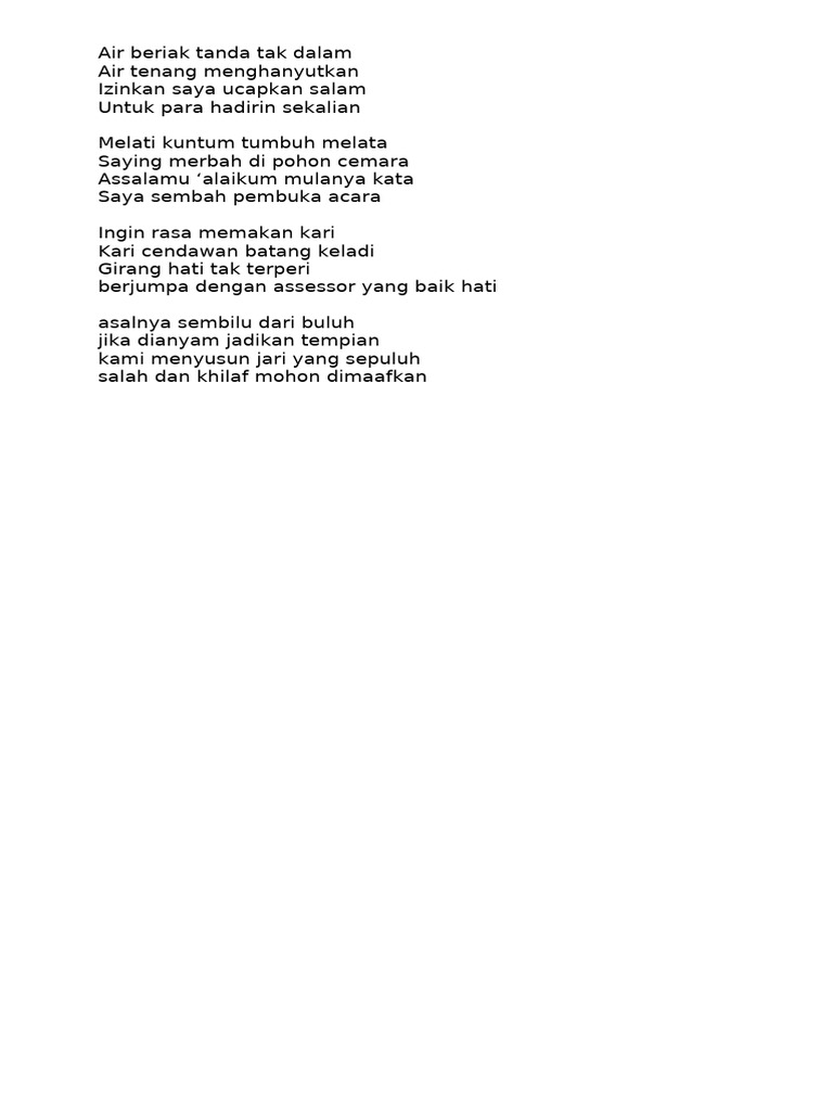 Air Beriak Tanda Tak Dalam | PDF