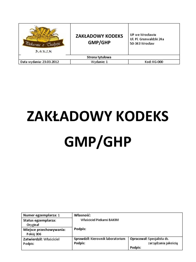 GMP GHP | PDF