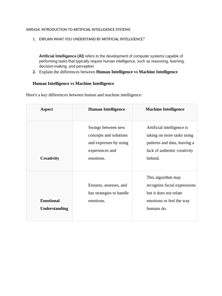 Artificial Intellient Questions | PDF | Artificial Intelligence ...