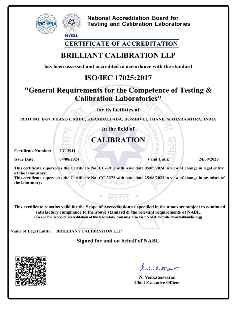 Certificate CC-3911 PDF | PDF