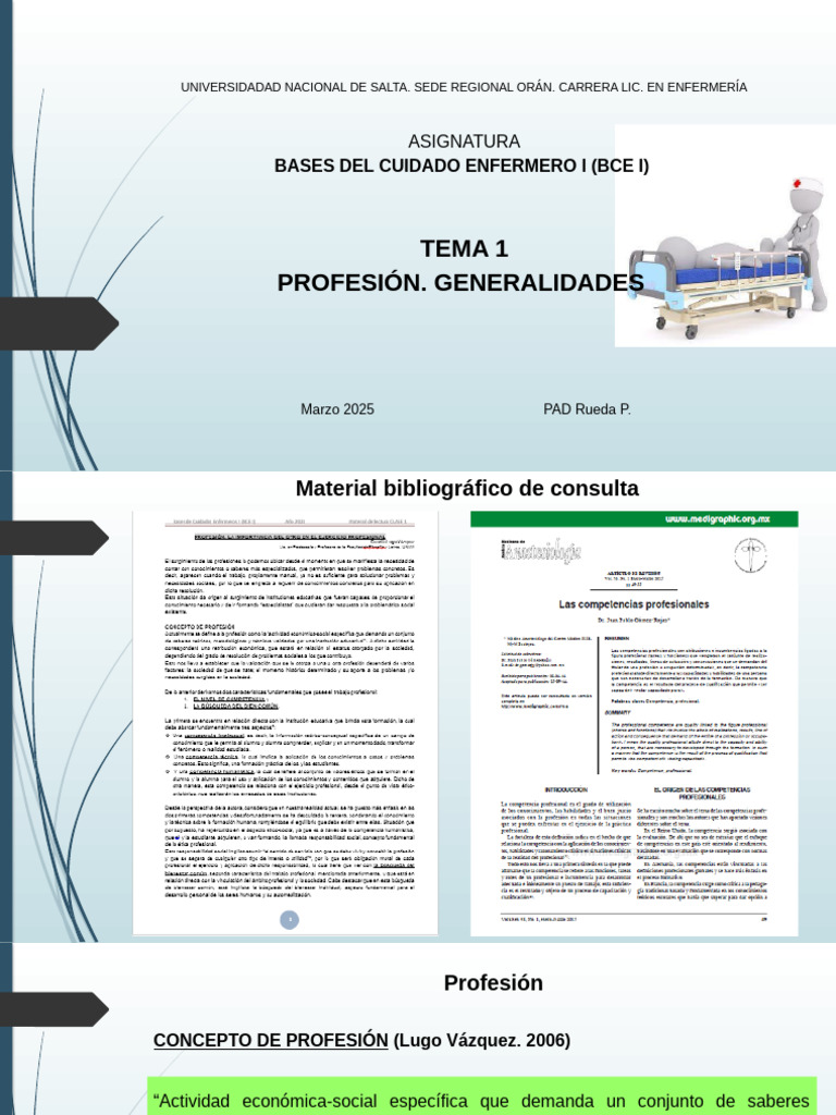 Bcei Clase 1 Profesión. Generalidades 2025 | PDF | Conocimiento ...