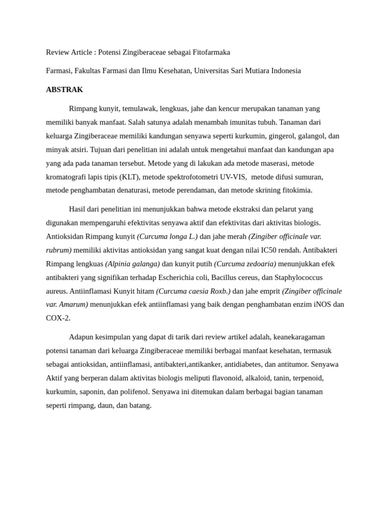 Riview Jurnal K3&K4 | PDF