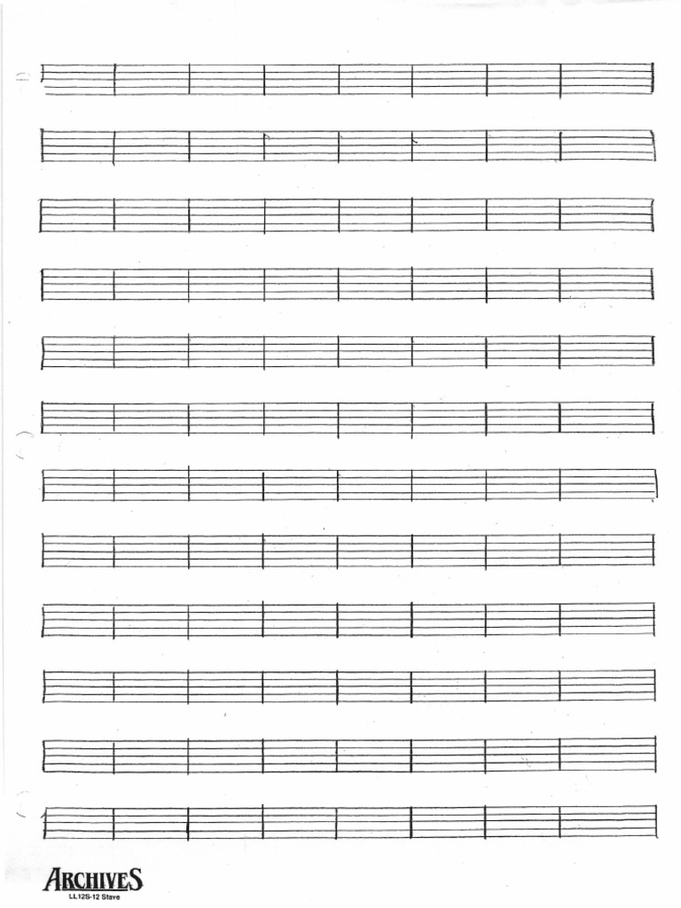 Music Staff Paper | PDF