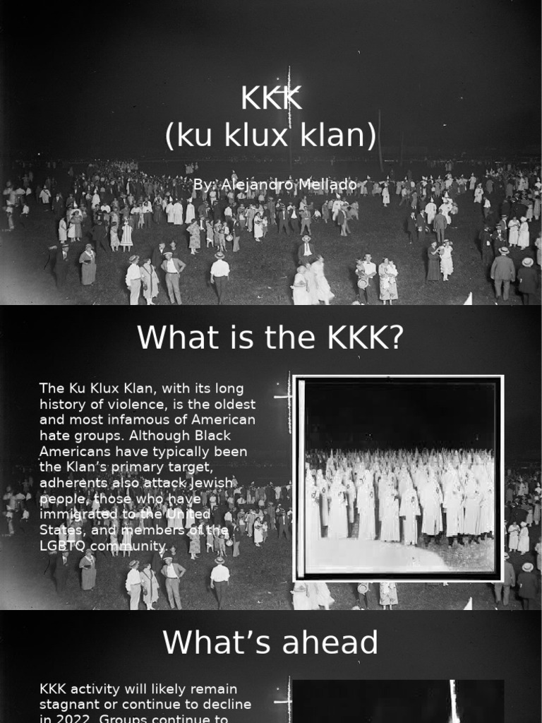 KKK (Ku Klux Klan) : By: Alejandro Mellado | PDF