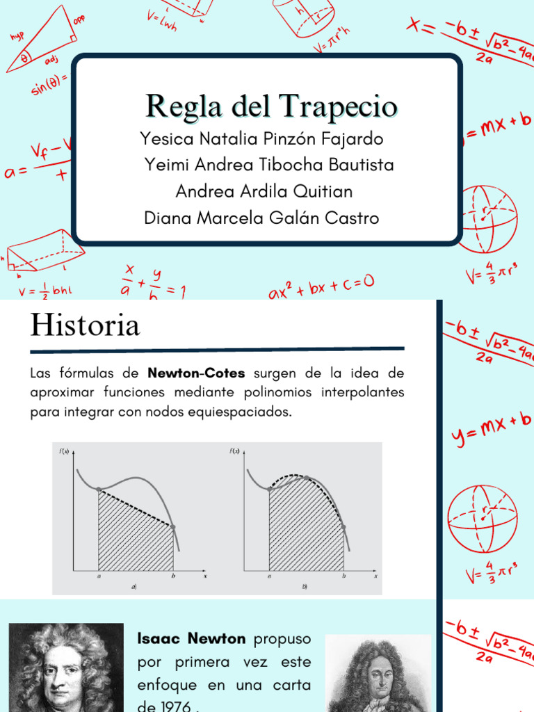 Slides Regla Del Trapecio Review LGPG | PDF | Integral | Ecuaciones