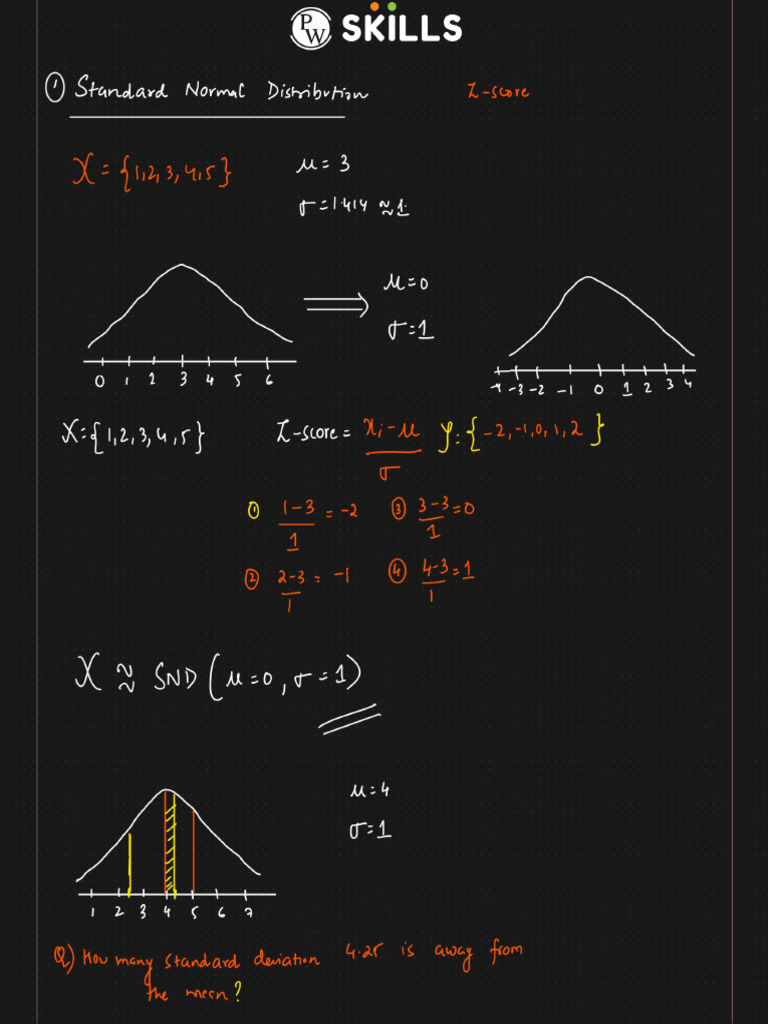 2-Standard Normal Distribution and Z Score | PDF