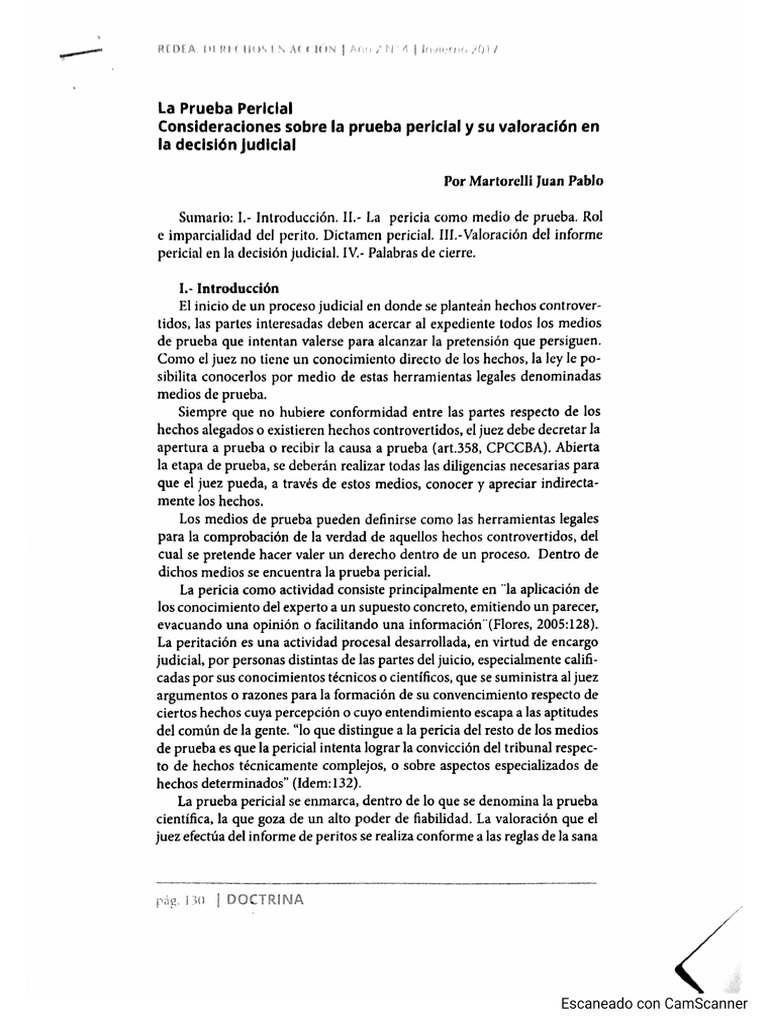 Prueba Pericial | PDF