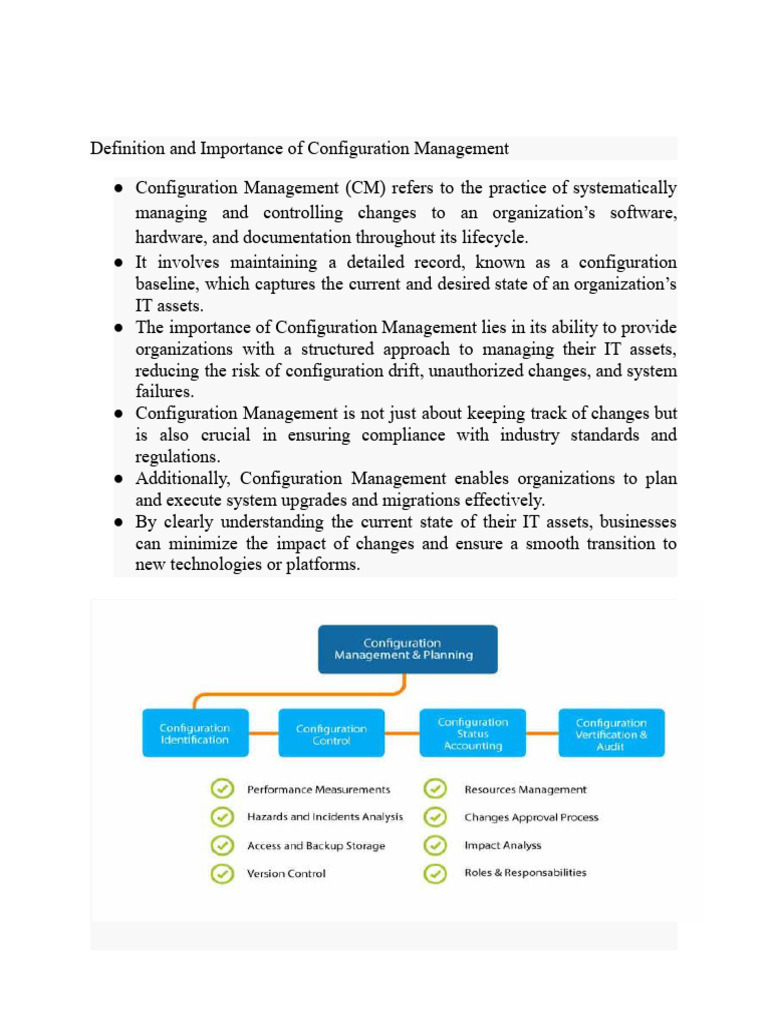 Definition and Importance of Configuration Management | PDF | Audit | Business