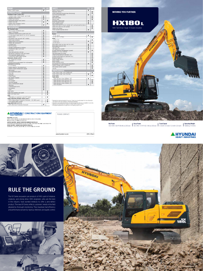 HX180L | PDF | Horsepower | Engines