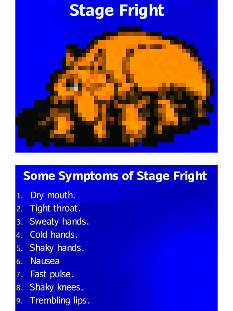 Listening, Oral Presentation, Stage Fright. | PDF