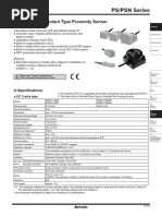 Keyence GS-10PC Sensor Data Sheet | PDF | Power Supply | Electromagnetism