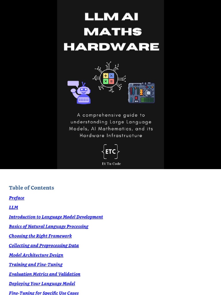 Et Tu Code - Demystifying LLM, AI Mathematics, and Hardware Infra (2024 ...