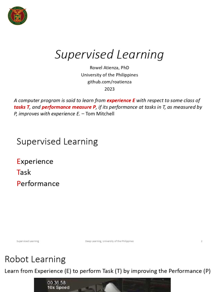 Supervised | PDF | Deep Learning | Algorithms