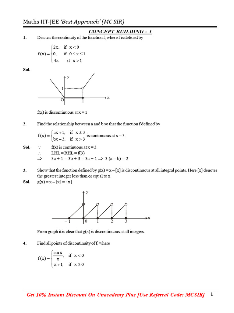 Continuity Sheet Sol | PDF | Mathematics | Mathematical Analysis