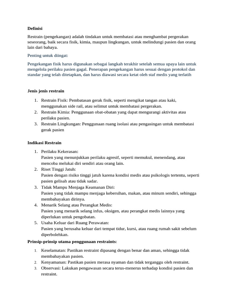 Materi PPT Restraints Jiwa | PDF