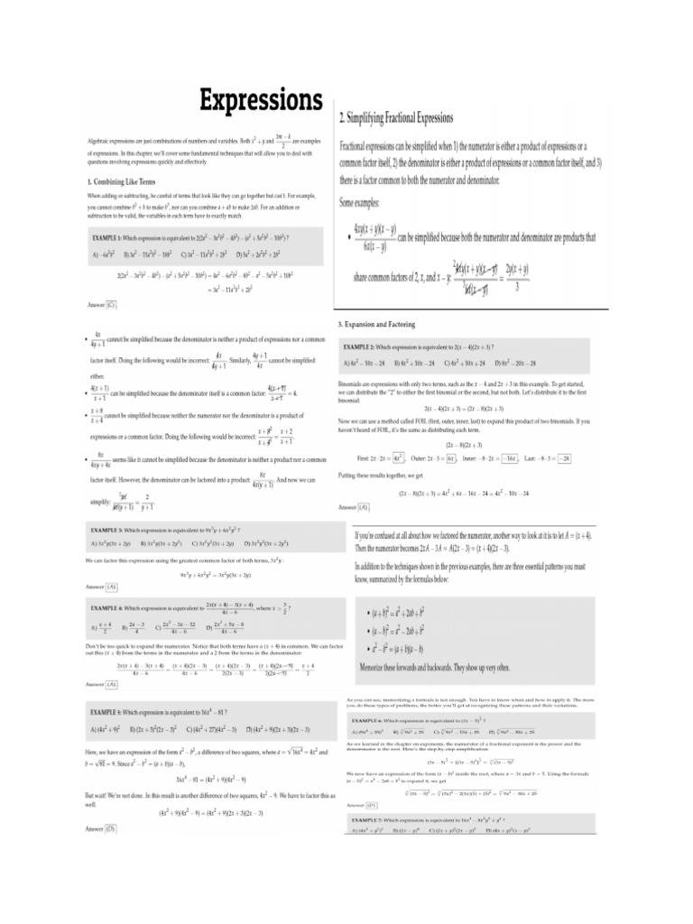 CHP 2 Expressions | PDF