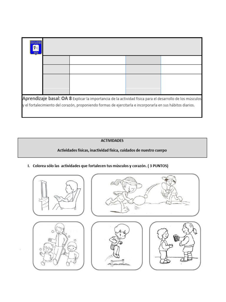 FORMATIVA OA8 CIENCIAS | PDF