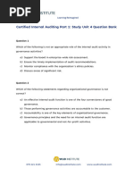 CIA Exam Sample Questions and Answers | PDF | Internal Audit | Audit