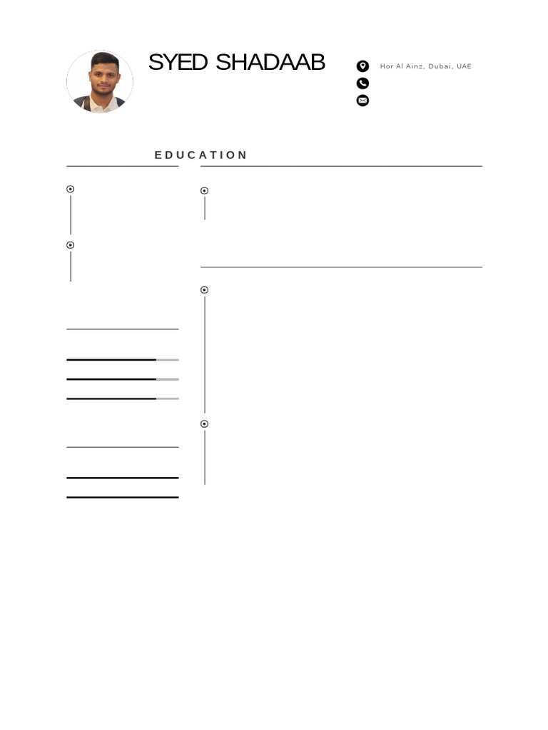 Syed Shadaab: Education | PDF