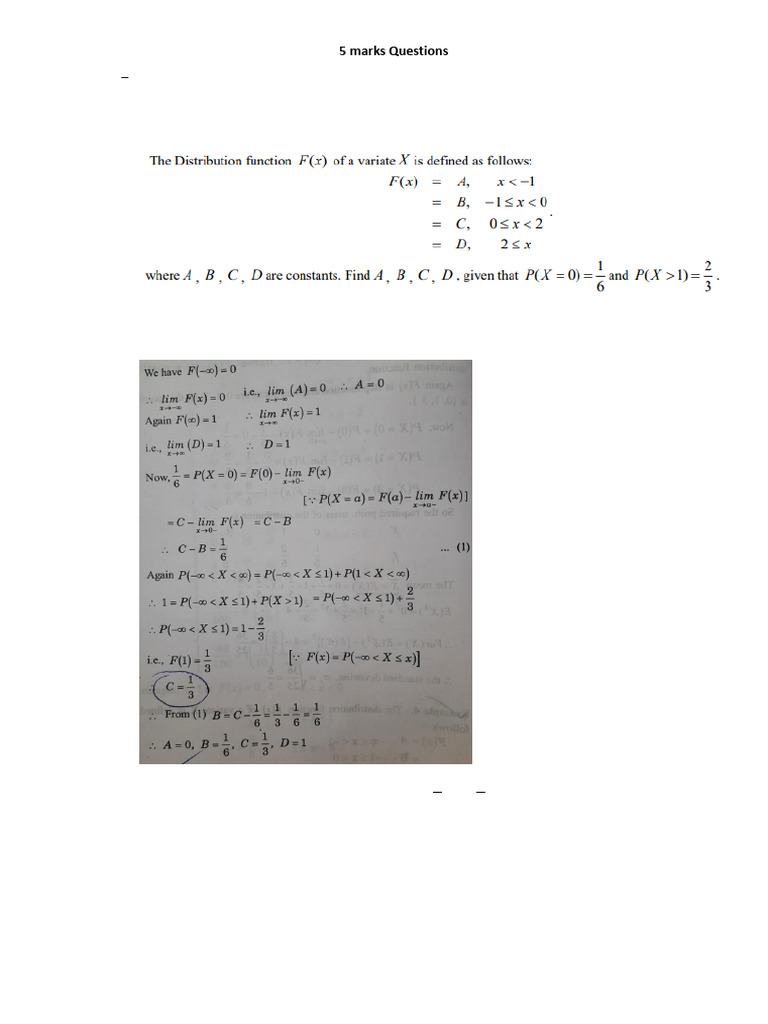 BS-M201 Revision Questions | PDF | Standard Deviation | Probability