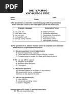 Practice Test - Module 2 - Bk2 | PDF | Second Language | Learning