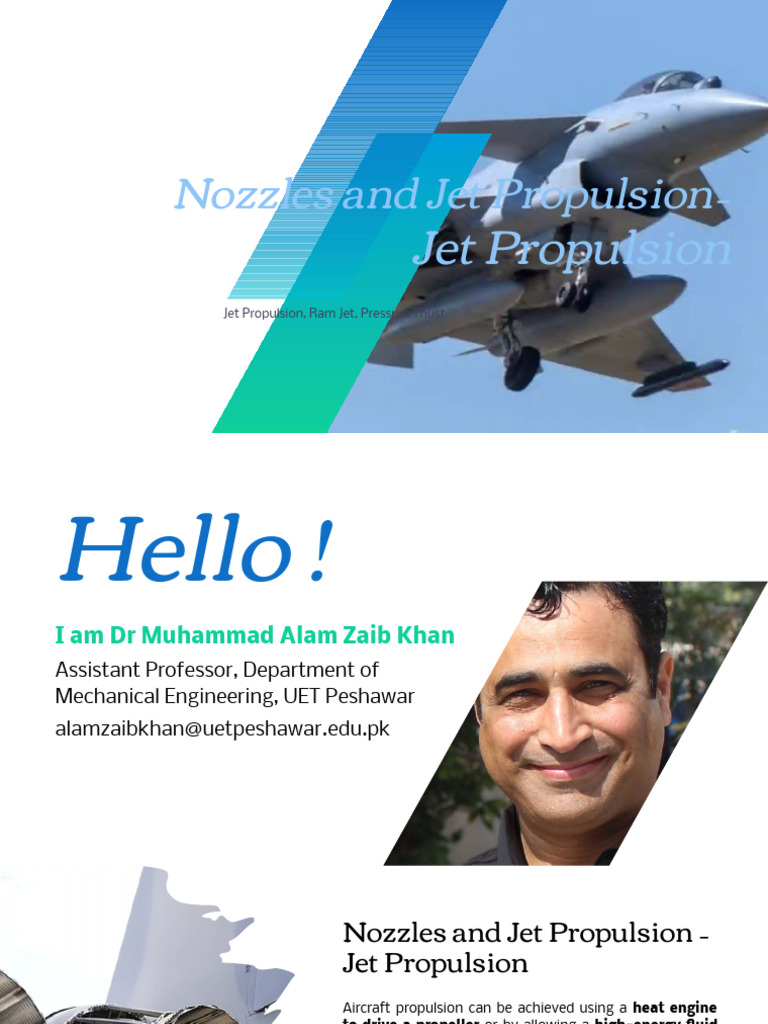 Lecture 10 Nozzles and Jet Propulsion - Jet Propulsion | PDF | Jet ...