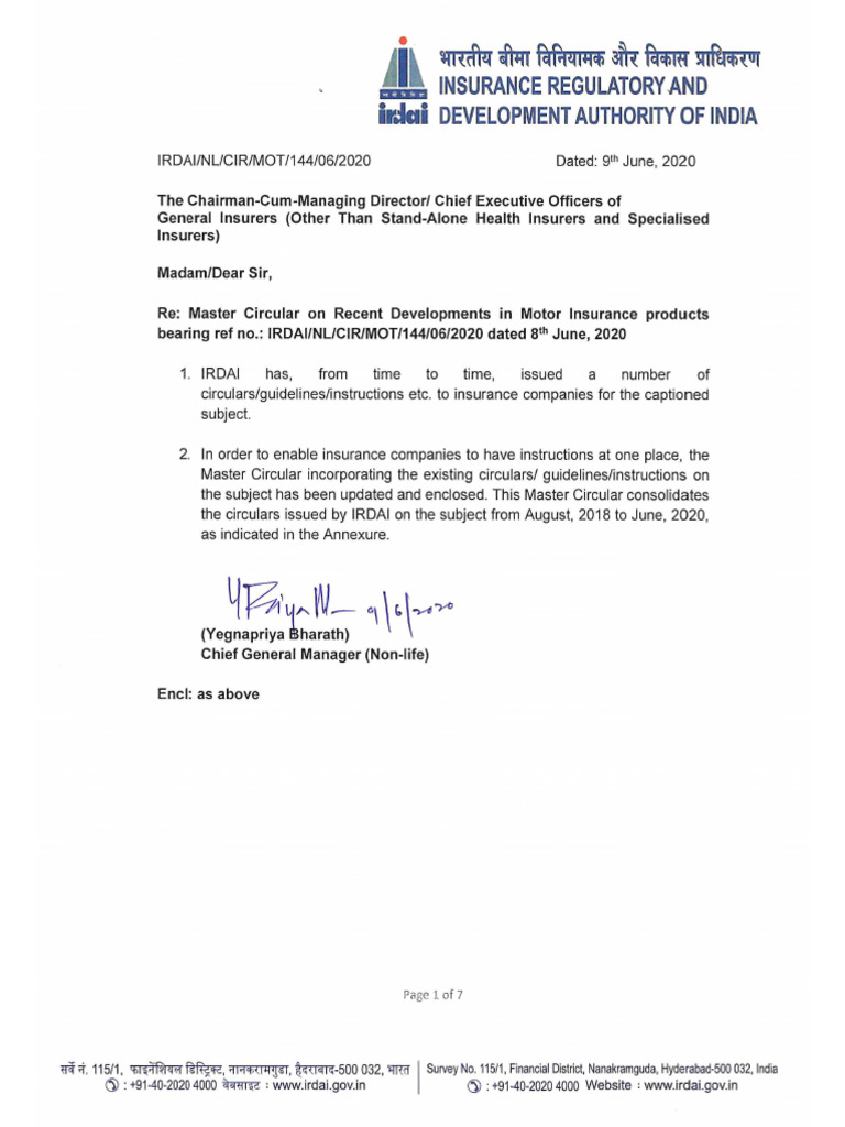 IRDAI Circular | PDF