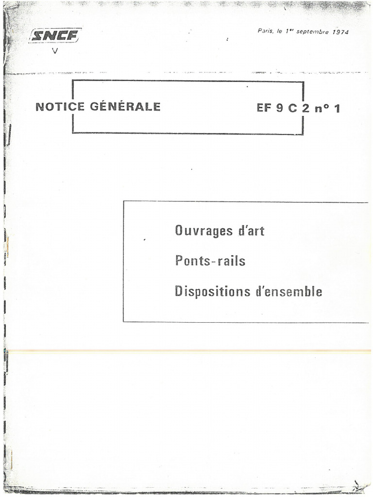 SNCF-OA Ponts Rails Dispositions D'ensemble | PDF