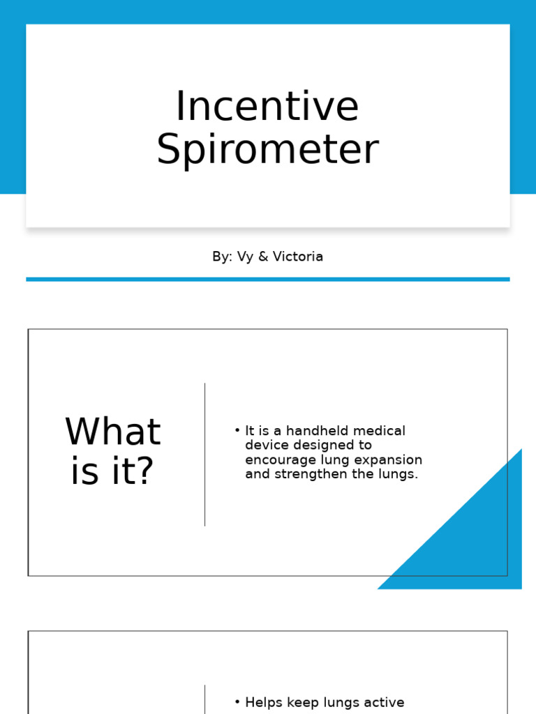 Incentive Spirometer | PDF