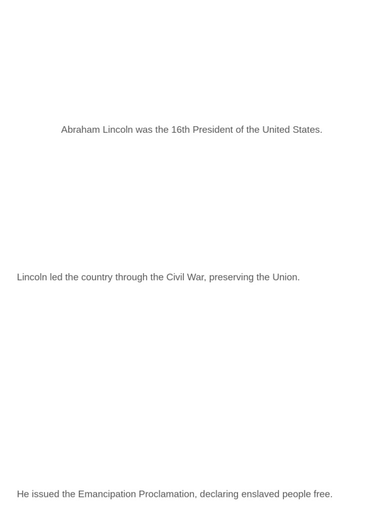 Abraham Lincoln | PDF
