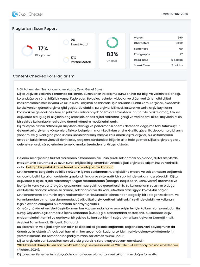 Duplichecker Plagiarism Report | PDF