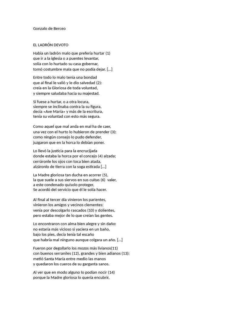 Berceo Ladrón Devoto | PDF