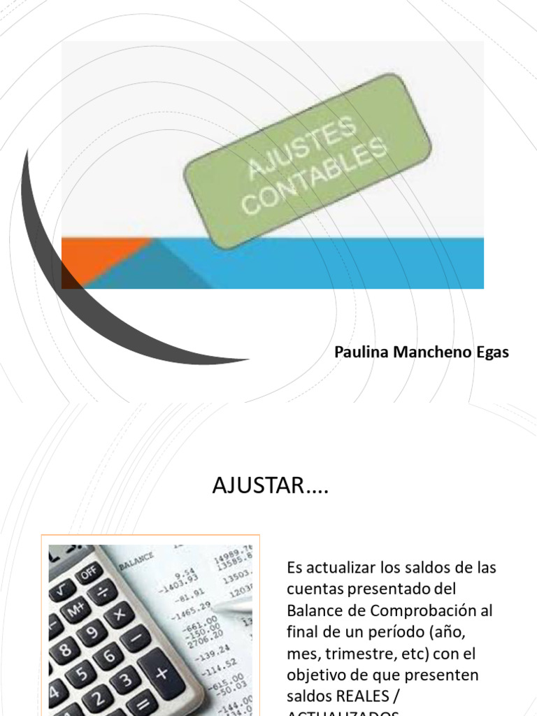 Clase de Ajustes Contables PDF 2024 | PDF | normas internacionales de ...