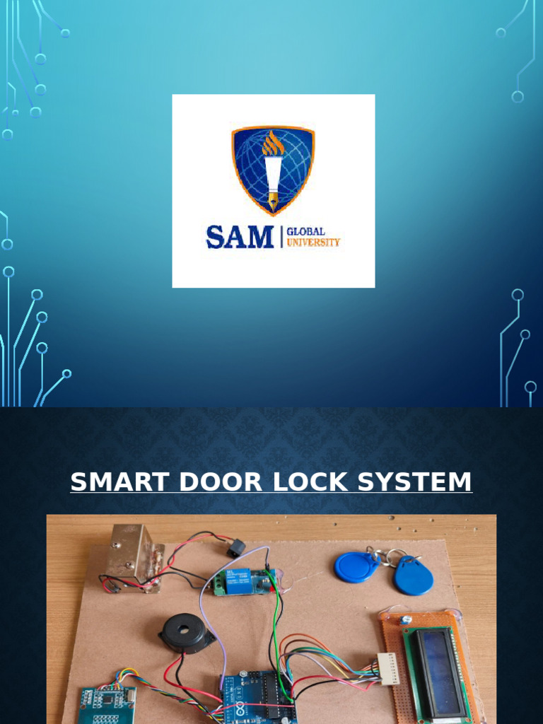 Smart Door System Styled Presentation Edited | PDF | Radio Frequency ...